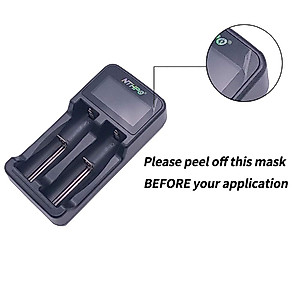 NTHPO Speedy Intelligent Charger, LCD Display Universal Smart Charger for Rechargeable 3.6V/3.7V Li-ion 18650 18490 18350 17670 17500 16340(RCR123) 14500 10440, 1.2V Ni-MH/Ni-CD AA AAA Batteries