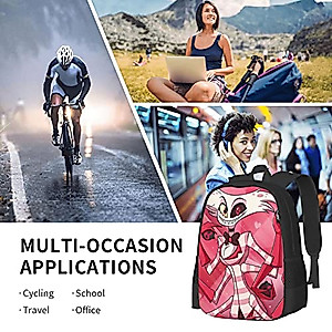 Hazbin Hotel Angel Dust Backpack For Men Women Lightweight Backpack Traveling Laptop Backpack