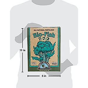 Down to Earth Organic Bio-Fish Fertilizer Mix 7-7-2, 5 lb