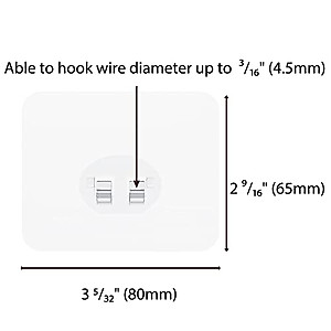 Jovware Shower Caddy Adhesive Replacement Stickers 4 Pack Single Shower Caddy Hook, Bathroom Shelf Adhesive Mount Replacement 1 Hook, Individual Adhesive Strips for Sponge Caddy Soap Holder Sink Caddy