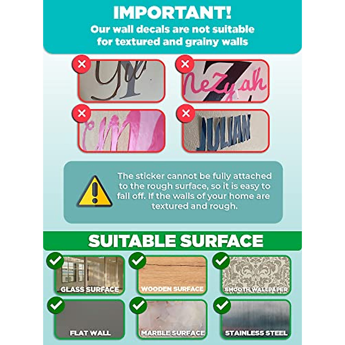 Custom Name & Initial - Premium Series - Baby Boy - Wall Decal Nursery for Home Bedroom Children (M511) (Wide 22" x 15" Height)