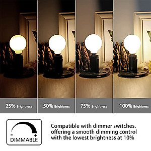 LEOOLS E12 Led Chandelier Light Bulb,Frosted G16.5 Type G Round Light Bulb,40 watt 400lm 3000k Soft White,Dimmable Led Globe Light Bulbs for Ceiling Fan,Scentsy,Vanity,Candelabra LED Light Bulbs 6 pcs