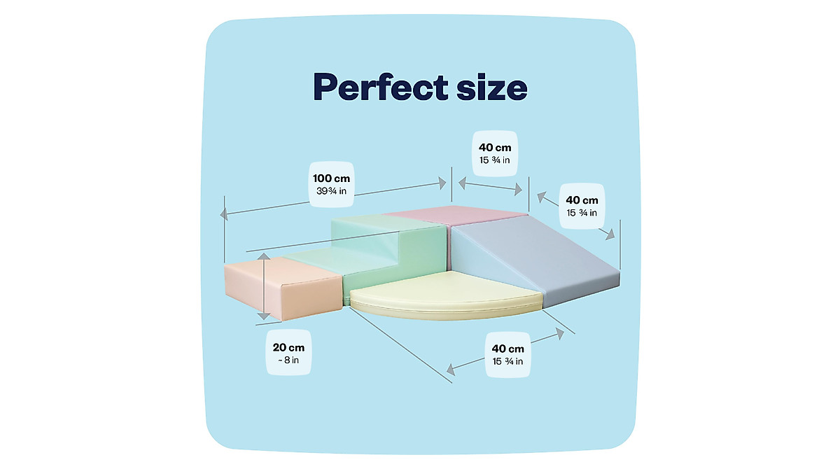 IGLU Set 6 Pastel Foam Blocks for Toddlers