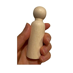 Ellipticus Valley Giant 4-1116 Wood peg Doll, 6 peg People Family, Perfect Size for Artist, Kids, Students Crafting, Gift