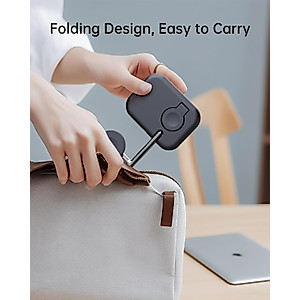 Charger Stand for Apple Watch, 2 in 1 Foldable Wireless Charging Station for Apple Watch Ultra/Ultra2/10/9/8/7/6/5/3/2/1/SE/SE2