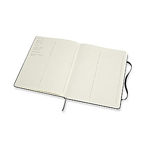 Moleskine PRO Notebook, Hard Cover, XL (7.5" x 9.5") Professional Project Planning, Black, 192 Pages
