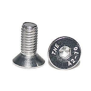 Fullerkreg 18-8 Stainless Steel Hex Drive Flat Head Screw M4 x 0.7 mm Thread, 8 mm Long,Packs of 100