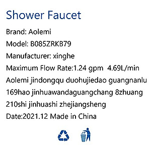 Aolemi Outdoor Shower Fixture SUS304 Shower Faucet Combo Set Stainless Steel 8 Rainfall Shower Head High Pressure Hand Spray Wall Mount 2 Dual Function Brush Nickel Single Handle