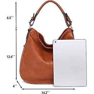 Purses and Handbags for Women Hobo Purses Adjustable Crossbody Shoulder Bags Tote handbag MWW16-1022BR