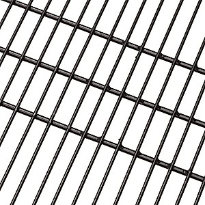 Sunnydaze Round Outdoor Fire Pit Cooking Grate - Heavy-Duty Black Steel Grilling Rack - 40-Inch