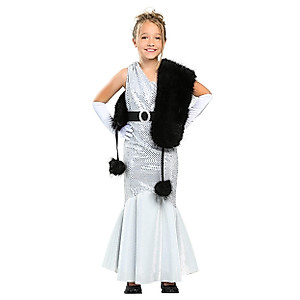 Fun Costumes Girls Silver Movie Star Small (6)
