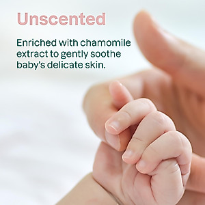 ATTITUDE Biodegradable Baby Wipes, Plant Based Unscented Diaper Wipes for Babies and Newborn, Dermatologically Tested, Vegan, 72 Count