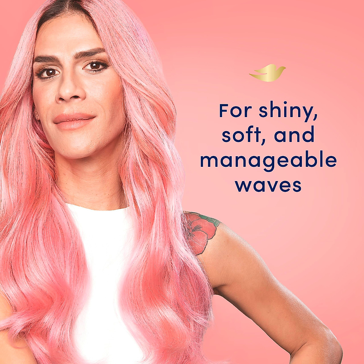 Dove Shampoo and Conditioner Set, Endless Waves – Anti-Frizz Hair Products for Wavy Hair, Curl Defining, 20.4 Oz Ea