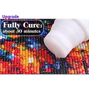 BLUEDP 4 Pcs Diamond Painting Sealer, 16.2 OZ, Clear, High Viscosity, Water Resistant, Shine Effect, Art & Craft, Adhesive