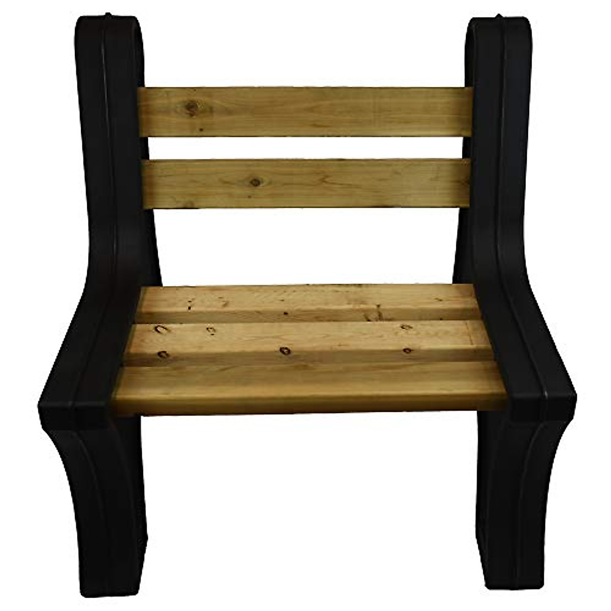 RTS Companies Inc 570100200F8081 Millennial Bench Ends, (Wood & Screws Sold Separately), Black