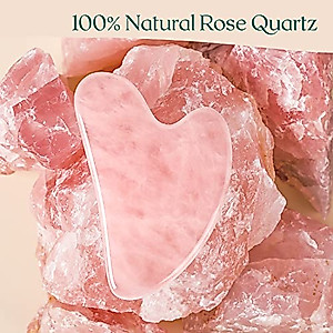 Dr. Pure Ice Roller for Face Massage, Jade Facial Tools for Reduce Puffiness Anti Wrinkle Relief Tighten Skin, Face Icing Massager Facial Roller, Women Skin Care Tool Blue + Rose Quartz