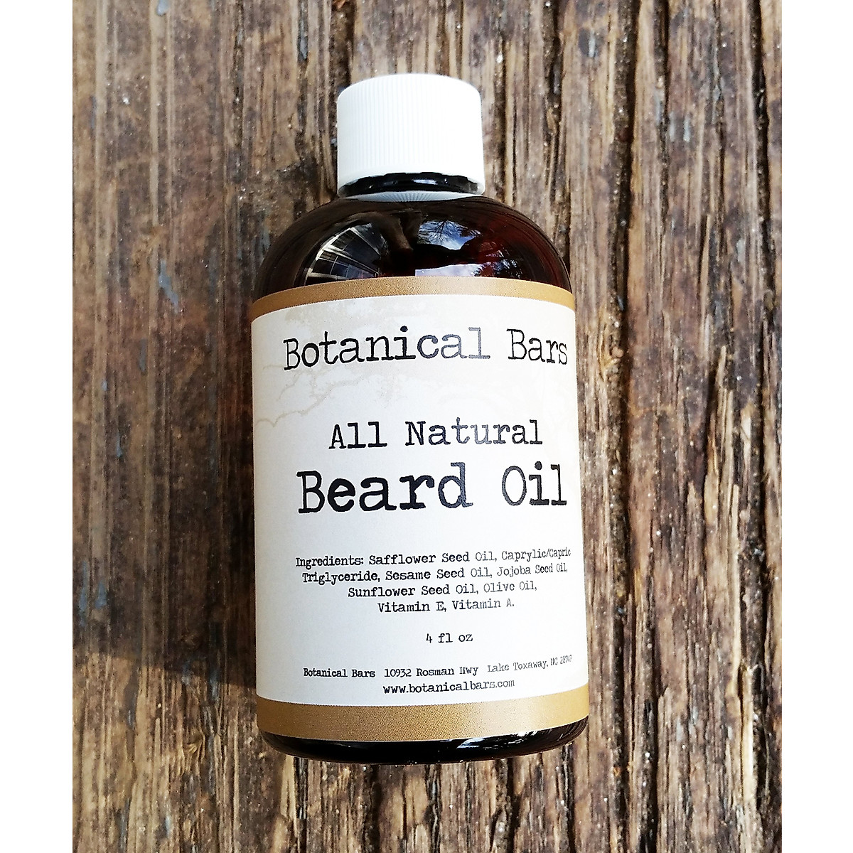 Botanical Bars Unscented Beard Oil and Leave in Conditioner - Fragrance Free Beard Oil 4 oz - Handmade All Natural Beard Oil by Botanical Bars
