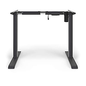 HON Basyx Commercial-Grade Single Motor Electric Height Adjustable, Standing Desk Base, 28" to 47" High, Black