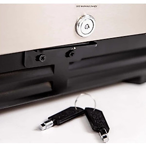 Avanti BCA3115S3S Beverage Cooler with Glass Door 72 Can Mini Refrigerator with Lock for Beer Soda Water Wine with Digital Temperature, 3.1 cu. ft, Black