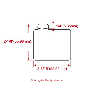 Mr-Label White Lip Balm Labels with Tamper Tab - Waterproof & Tear-Resistant - for Inkjet & Laser Printer - 2-3/16" x 2-1/8" on Letter Sheet (120 Labels)
