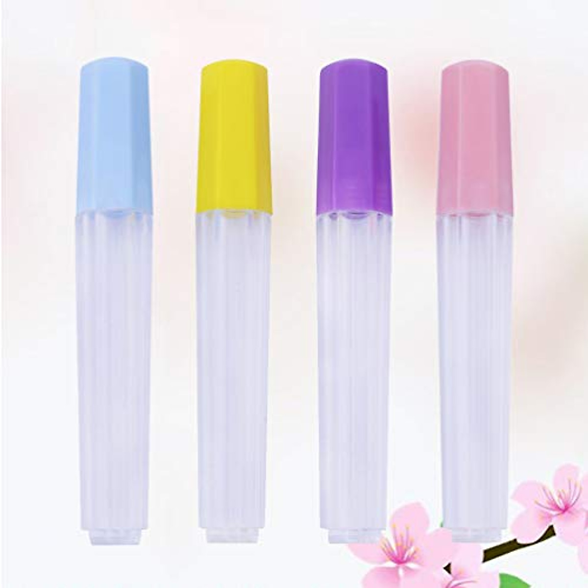 EXCEART Clear Beads Needle Storage Tube 4Pcs 10cm Transparent Plastic Sealed Stitching Craft Needles Organizer Bottles Sewing Embroidery Needles Holder Braiding Tool