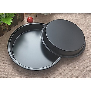 Mengbaobao MBB Carbon Steel Pizza Pan Tray Bakeware Non Stick Black For 10" Pizza Making