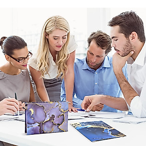 36 Pack Extra Capacity Hanging File Folders Hang Folders Letter Size Expandable Filing Folders Heavy Duty Reinforced Hanging File Folders Marble Style Designed for Bulky Files, Medical Charts