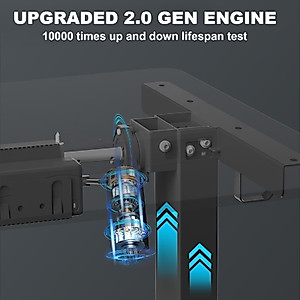 ExaDesk 40 * 24 Inches Electric Standing Desk, Adjustable Height Sit Stand Up Desk with 3 Memory Presets, Motorized Home Office Computer Gaming Workstation Desk, Espresso