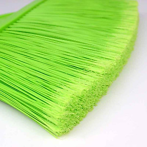 Xifando Three-Section Telescopic Aluminum Alloy Rod Long-Handled Broom（Green）