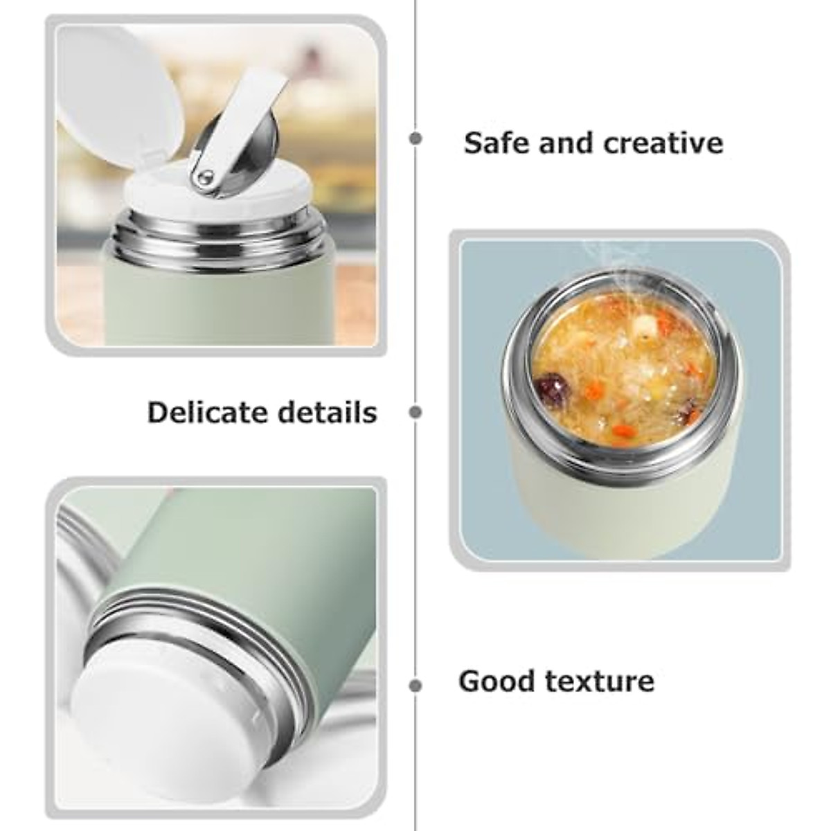 SWOOMEY Vacuum Flask Food Container Hot Lunch Containers Food Kits for Adults Containers for Food Insulated Cup Flatware Serving Utensils Portable Cup Stainless Steel Stew Pot Student Pp