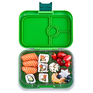 Yumbox Panino Leakproof Bento Lunch Box Container for Kids & Adults (Go Green Panino)