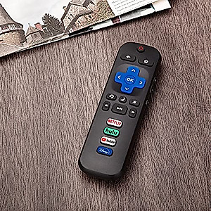 (Pack of 2) Replaced Remote Control Only for Roku TV, Compatible for TCL Roku/Hisense Roku/Onn Roku/Sharp Roku/Element Roku/Westinghouse Roku/Philips Roku Series Smart TVs (Not for Roku Stick and Box)