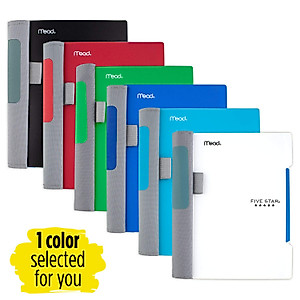 Five Star Advance Small Spiral Notebook, 1 Subject, College Ruled Paper, 100 Sheets, 7" x 4-3/8", Color Selected For You, 1 Count (45176)