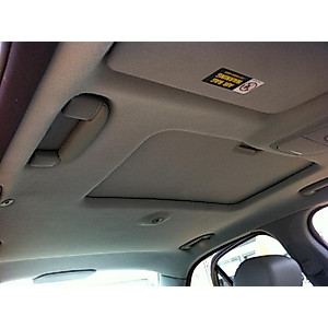 1/8" Automotive Backed Foam Spacer Faux Cloth Headliner Fabric 60" Wide Sold by The Yard (Black)