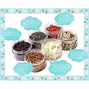 HGPOKLVT Hamster Chew Toys&Treats Includes Dried Fruits, Dried Vegetables Protein Sources, Perfect for Providing Energy&Various Nutrients for Your Pet's Growth Activities