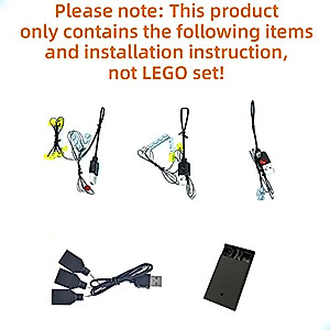 GEAMENT LED Light Kit Compatible with Holiday Main Street - Lighting Set for Creator 10308 Building Model (Model Set Not Included)
