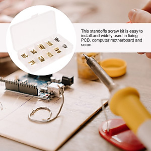 VILLCASE 120pcs Pcb Bracket Screws Laptop Stand for Desk Computer Holder for Laptop Ceiling Fan Screws Motherboard Screws Laptopstand Laptop Computer Replacement Parts Stud Iron Chassis M2