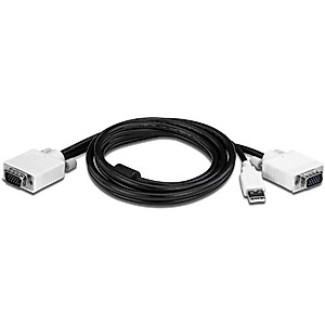 TRENDnet 2-Port USB KVM Switch and Cable Kit with Audio, Manage Two PCs, USB 1.1, Hot-Plug, Auto-Scan, Hot-Keys, Windows & Linux Compliant, TK-209K