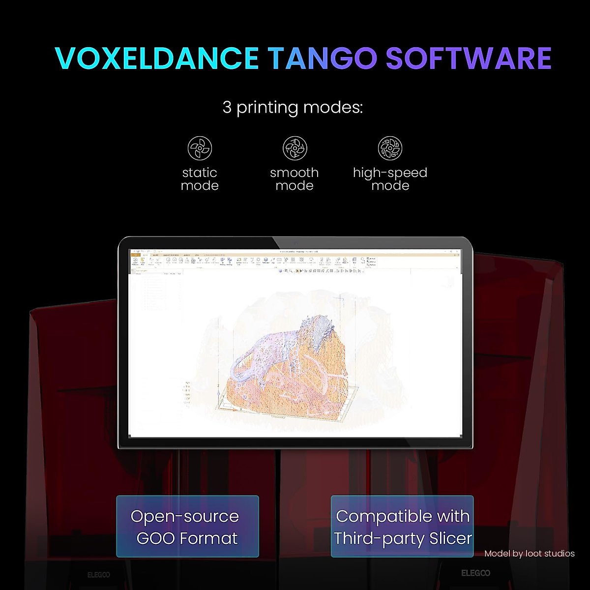 ELEGOO Saturn MSLA 3D Printer UV Photocuring LCD Resin 3D Printer with 4K Monochrome LCD, Matrix UV LED Light Source, Off-Line, and WLAN Print,192x120x200MM / 7.55x4.72x7.87 Inches Printing Size