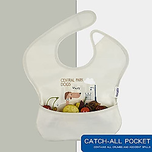 Soarwg Kids Bibs, Baby Bibs, Waterproof Baby Bibs for Boy and Girl, Great Travel Baby Bibs for Eating, Mess Proof Bibs for Baby Unisex, Toddler Feeding Bibs, 5 Pack