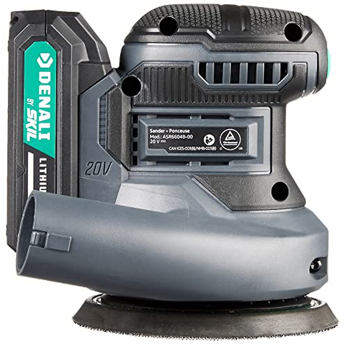 Amazon Brand - Denali by SKIL 20V Cordless Sander Kit with 2.0Ah Lithium Battery and 2.4A Charger