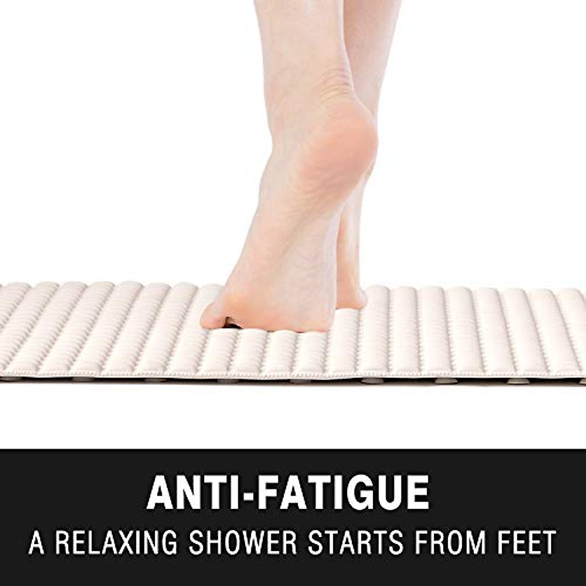 BOWERBIRD Premium Air Cushion Bathtub Mat with 800+ Air-Filled Cells, Provide Unprecedented Cushioned and Soft Comfort, Reduce Fatigue on Your Feet