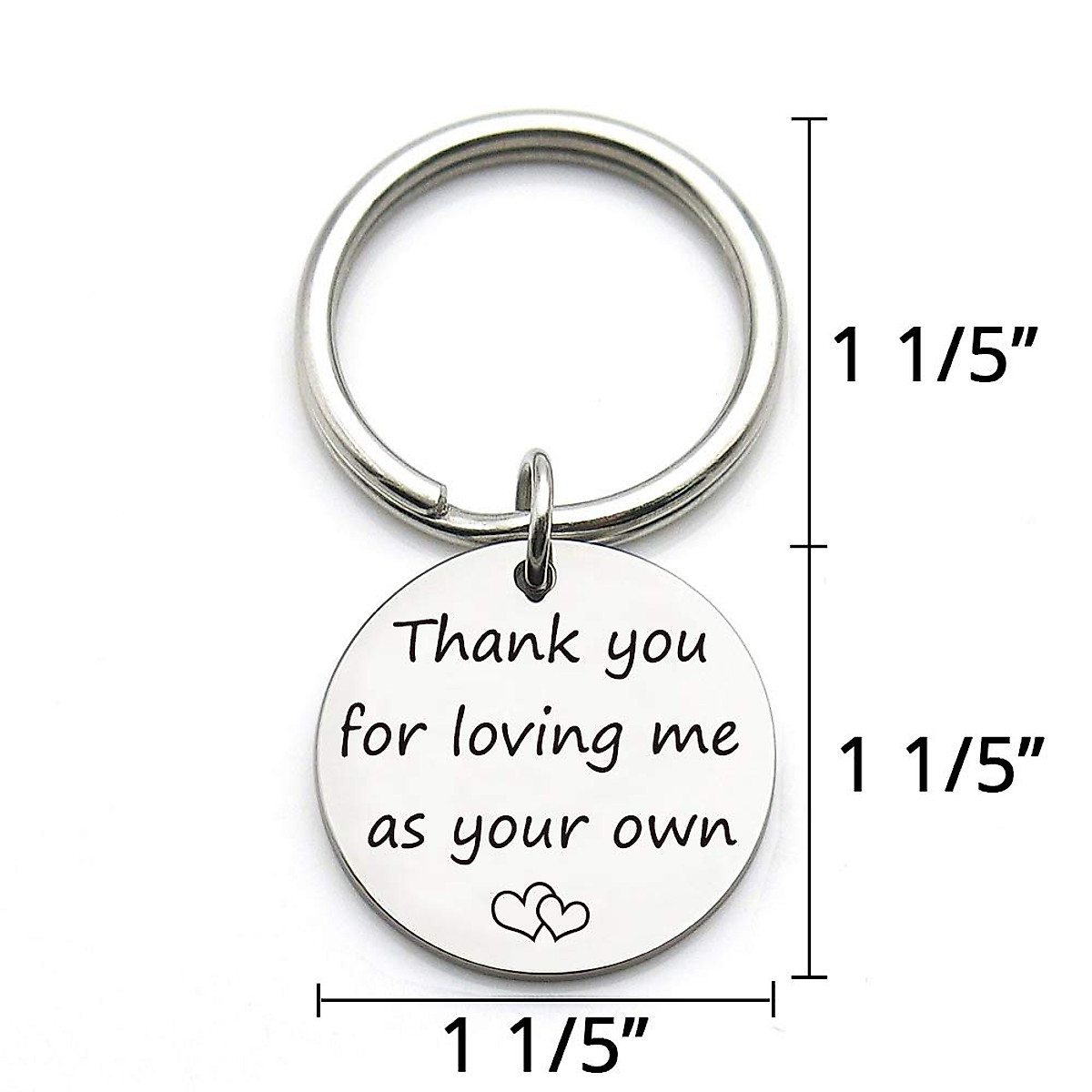 XGAKWD Step Mom Mother Gift, Thank You for Loving Me as Your Own, Mom in Law Gifts Idea for Mothers Day from Husband Daughter Son Kids