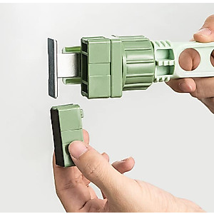 Window Frame Clothes Hanging Rack Adjustable Home Accessories for Clothes Stand Portable 8-Holes Drying Rack (Grey)