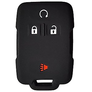 RPKEY Silicone Keyless Entry Remote Control Key Fob Cover Case Protector Replacement Fit for Chevrolet Silverado 1500 2500 HD 3500 HD Colorado Tahoe Suburban Gmc Yukon Sierra 1500 Canyon M3N-32337100