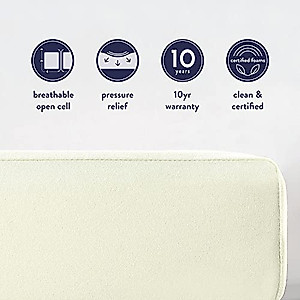 Best Price Mattress 6" Signature Green Tea Memory Foam Mattress, Twin, White