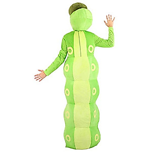 Fun Costumes Green Caterpillar Costume for Adults Storybook Character Plush Caterpillar Suit for Men and Women X-Large