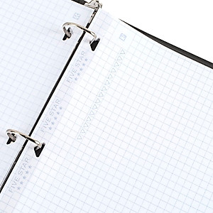 Five Star Loose Leaf Paper + Study App, 3 Pack, Notebook Paper, Graph Paper, Reinforced Filler Paper, Fights Ink Bleed, 8.5 x 11, 80 Sheets per Pack (170027),White