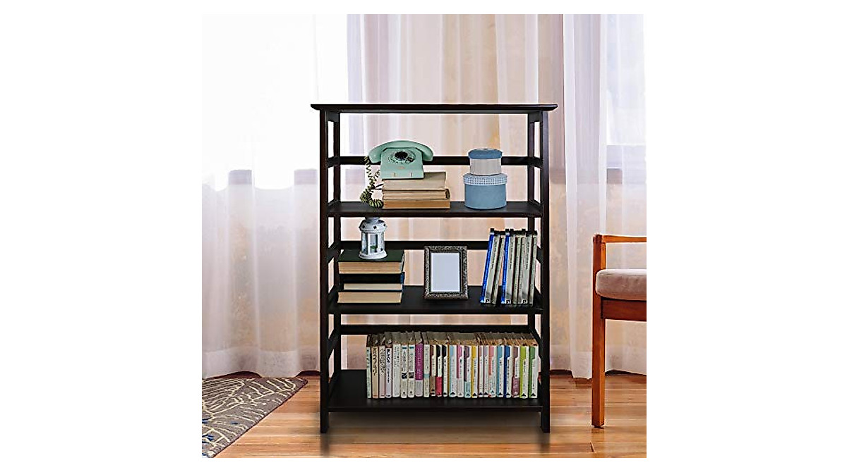 Soho Manhattan 4-Shelf Bookcase - Espresso Finish