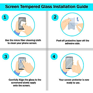 RKINC Screen Protector [4-Pack] for iPhone 14 Plus/iPhone 13 Pro Max 6.7-Inch, Tempered Glass Film Screen Protector, 0.33mm [LifetimeWarranty][Anti-Scratch][Anti-Shatter][Bubble-Free]